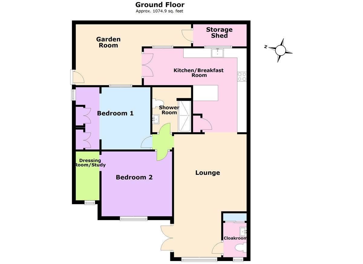 2 bedroom property for sale in Orchard Terrace, Finedon, NN9 5HS